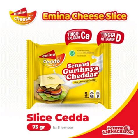 Jual Emina Cheese Slice Keju Lembaran Emina Slice Mozza Chedda 5s