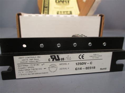 dart controls inc variable speed control 120 240vac 125dv c etech