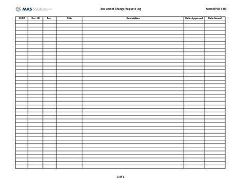 Form 0750 3 R0 Dcr Log Pdf
