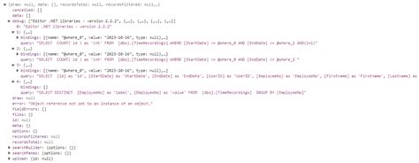 Searchpanes With Asp Net7 Core Object Reference Not Set To An