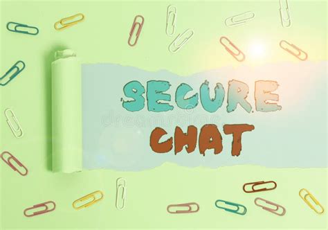 Conceptual Hand Writing Showing Secure Chat Business Photo Showcasing Approach To Protect