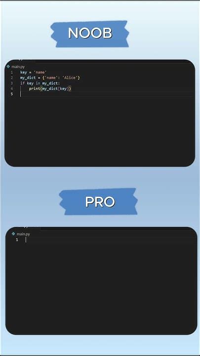 Pro Vs Noob Python Dictionary Pythonprogramming Youtube