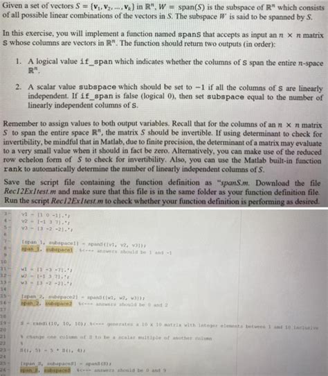 Solved Please Write A Function Using Matlab Code The Code