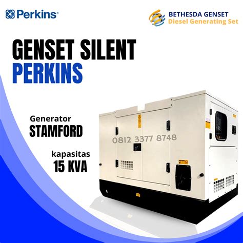 Genset Silent 15 Kva Perkins 12000 Watt Genset 15 Kva