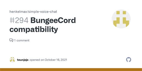 Bungeecord Compatibility · Issue 294 · Henkelmaxsimple Voice Chat
