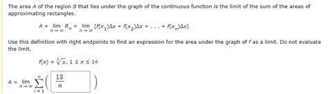 Solved The Area A Of The Region S That Lies Under The Chegg