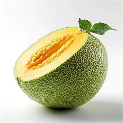 Premium Photo | Isolated of Yubari King Melon Emphasizing Its Vibrant ...