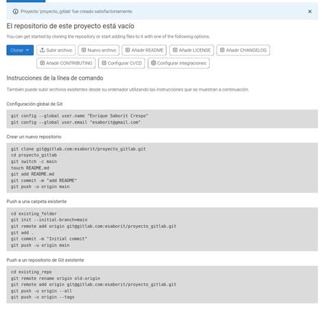 ESC Uso básico de Git con GitLab y GitHub