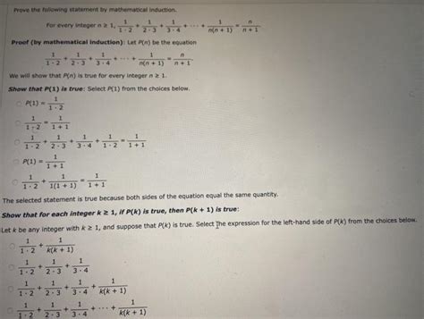 Solved Prove The Following Statement By Mathematical