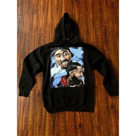 Nipsey Hussle 2pac Tupac Rapper La Rip La Men Graphic Hoodie Sweater