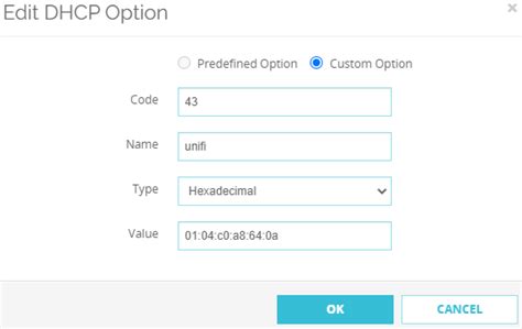 Use DHCP Option For Unifi Accesspoint Provisioning NikSec
