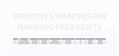 Proven Techniques For Handling Fixed Assets Efficiently Excel Template Free Download Pikbest