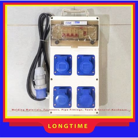 Jual 4 Way Industrial DB BOX ELCB RCD 2P 40A 30MA MCB1P 16A 220VOLT Kota Batam Longtime