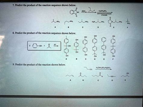 Solved Predict The Product Of The Reaction Sequence Shown Below