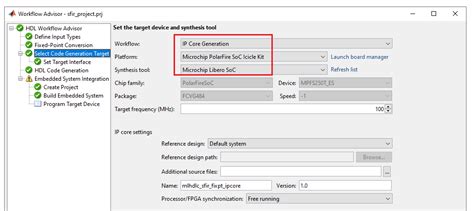 Generate An Ip Core For Microchip Soc Platform From Matlab Matlab
