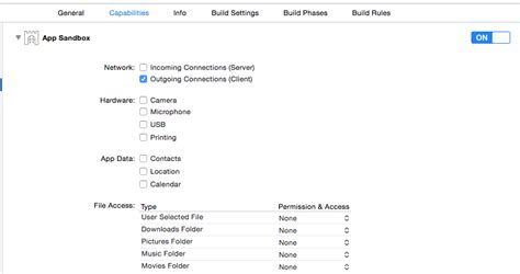 Xcode Sandbox Fail To Access Local Socket Stack Overflow