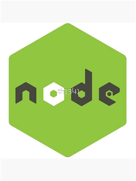 Node Js Logo Metal Print For Sale By Th1341 Redbubble