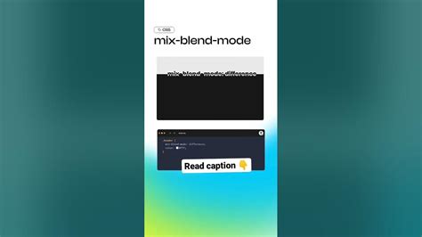 Css Mix Blend Mode 💡coding Programming Css Webdesign Webdevelopment Blend Youtube