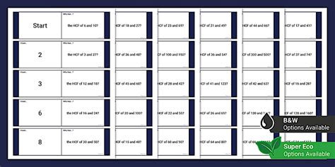 Highest Common Factor Loop Cards Teacher Made Twinkl