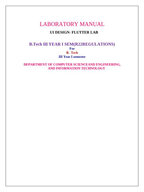 Flutter Manual Pdf Engineering Science