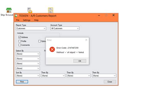 sage 300 2023 unable to print reporting and analytics sage 300