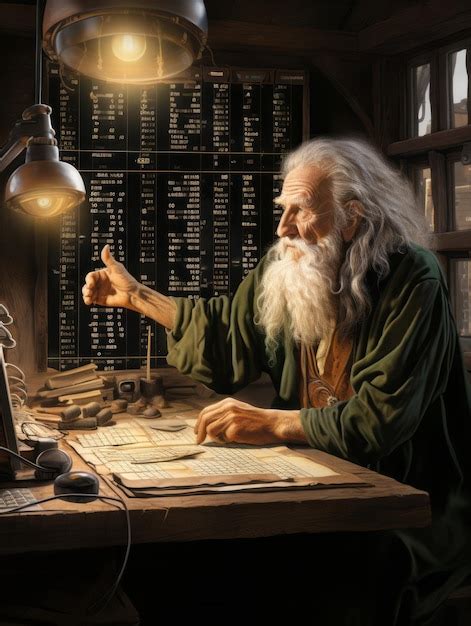 Premium Photo The Enchanting Saga Of The Spreadsheet Sorcerer Unveiling The Inventor As