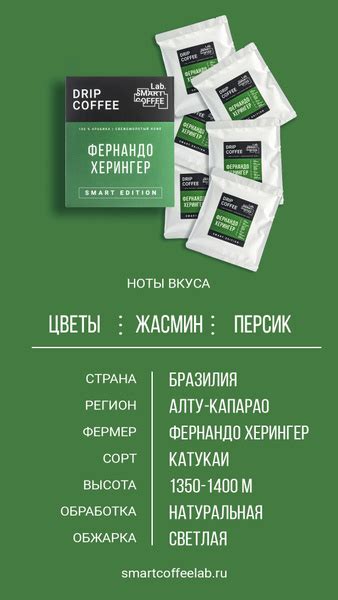 Дрип Пакеты Фернандо Херингер 6 шт Smart Coffee Lab - купить с ...
