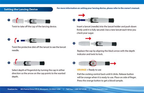 Lancing Device Set Up Foracare