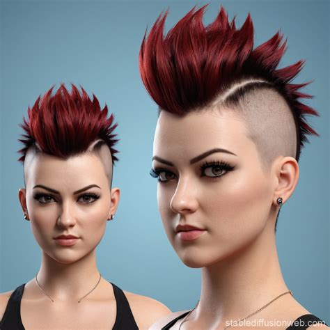 3d Female Head Character Sheet Turnaround Image Prompts Stable