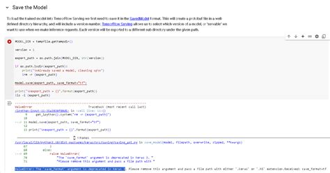 problems with code errors in colab c4 w1 lab 1 tfserving hello world