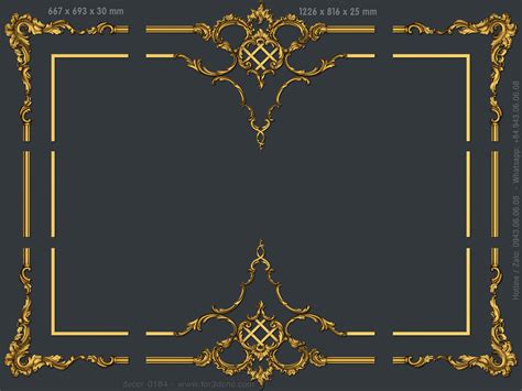 Decor 0184 Stl 3d Model For Cnc 3d Stl Model For Cnc Stl Model