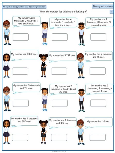 Identify Represent And Estimate Numbers Using Different Representations Archives Master The