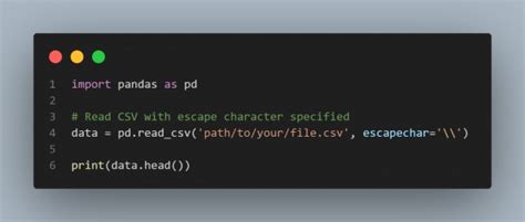 How Can I Resolve The Pandas Error Need To Escape But No Escapechar Set