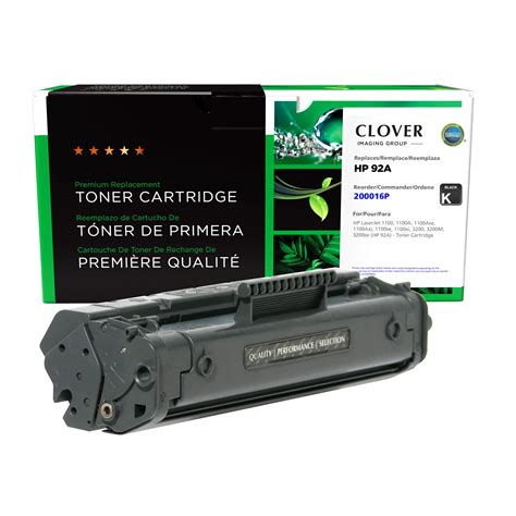 Hp C4092a Remanufactured Black Laser Cartridge Clover Imaging Usa