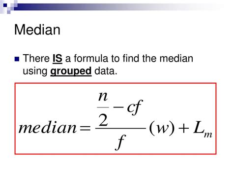 ppt mean median mode and midrange of grouped data powerpoint