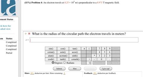 Solved 11 Problem 4 An Electron Travels Atand25 X 10 M S