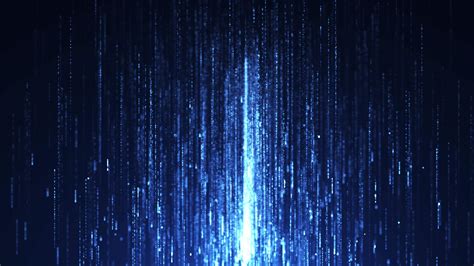 Abstract Digital Background With Glowing Neon Particles Of Light And Dust Flying Upward