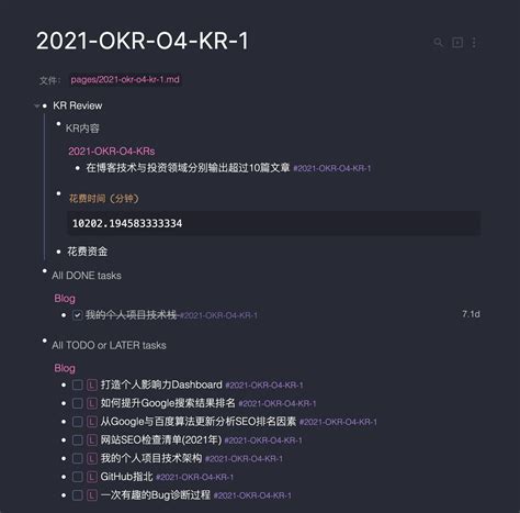okr gtd note logseq · bmpi