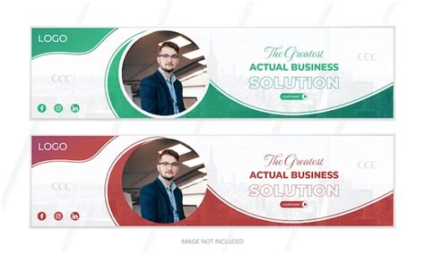Premium Vector Creative Linkedin Cover Design Template