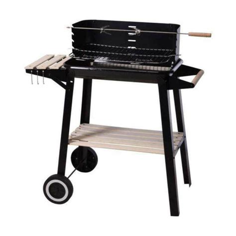 Roues De Barbecue Au Charbon De Bois 54 X 34 X 65 Cm Truffaut