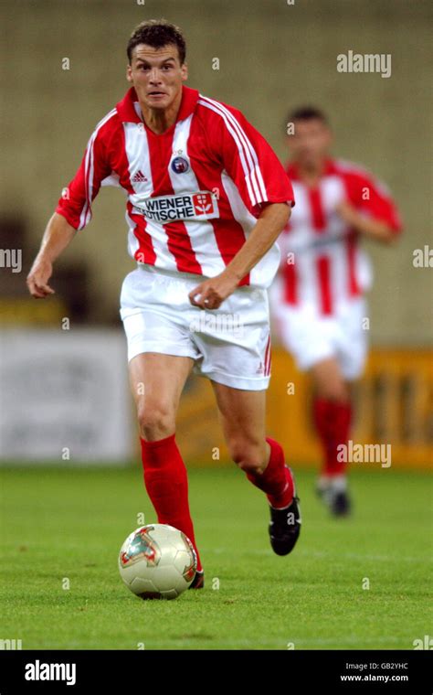 Soccer Friendly Rapid Vienna V Red Star Belgrade Marko Perovic Red Star Belgrade Stock