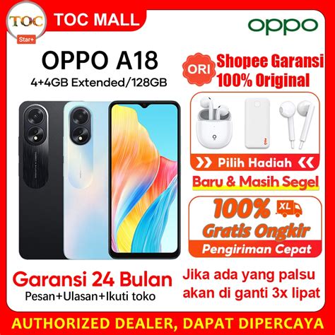 Jual Oppo A Gb Ram Gb Extended Baterai Mah Mediatek Helio G Original