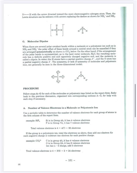 Solved Experiment 17 Lewis Structures And Molecular Models