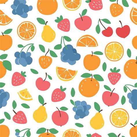 Colorful Seamless Fruits Pattern 55900346 Vector Art At Vecteezy Colorful Seamless Fruits Pattern 55900346 Vector Art At Vecteezy