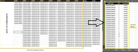 Excel Formula Or Tips For Arranging Multiple Column Into One Column Stack Overflow