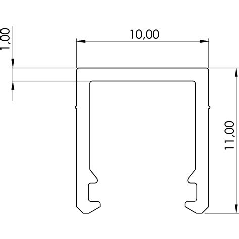 Technical Blueprints Extruded Linear Profiles Complete