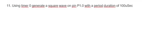 Solved What Is The Clock Source For The Timers A Some Chegg