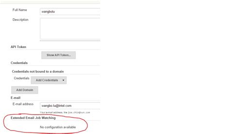 Jenkins User Configure Extended Email Job Watching But No
