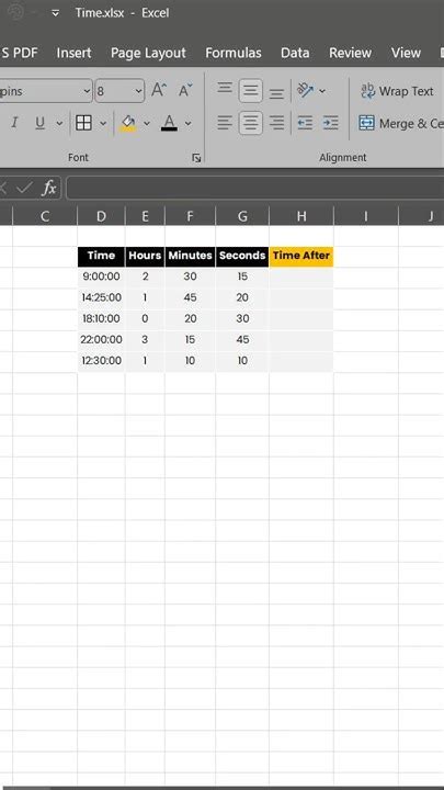 Quick Time Calculation In Excel Exceltips Dataanalysis Excelhacks