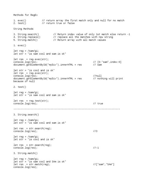 regex methods pdf grammar linguistics